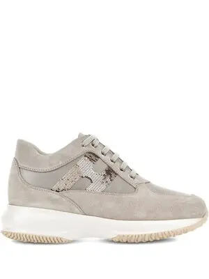 Hogan Interactive Suede Sneakers - Grey