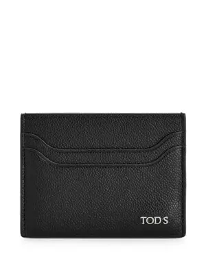 TOD`S Leather Cardholder - Black