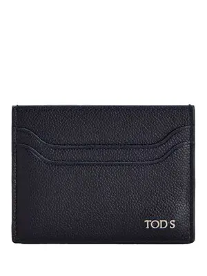 TOD`S Leather Cardholder - Blue
