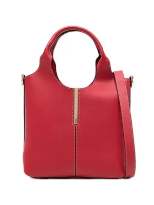 TOD`S Tod's Mini Leather Shopping Bag With Metal Bar - Red