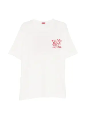 Kenzo T-shirt Cartoon' Embroidered Cotton