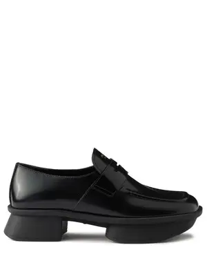 Prada Brushed Leather Loafers