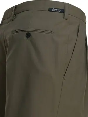 Prada Wide Leg Wool Pants