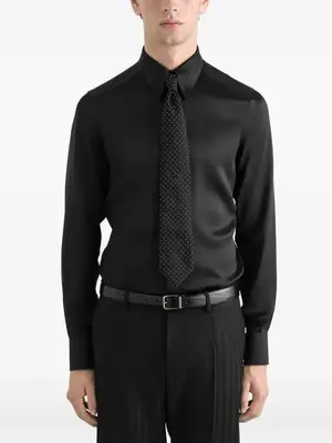 Dolce & Gabbana Tom Ford Polka Dot Silk Neck Tie - Black