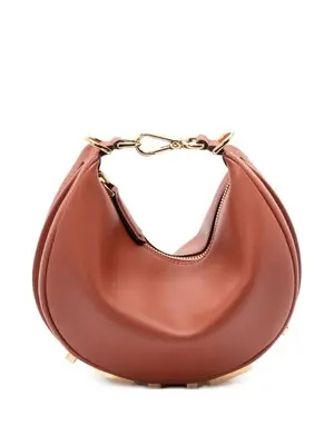 Fendi Graphy Mini Hobo Bag - Brown