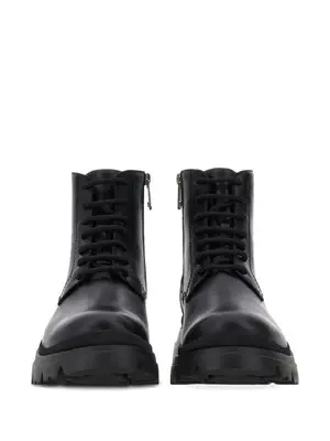 Hogan H692 Leather Lace-up Ankle Boots