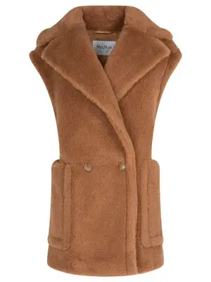 Max Mara Breda Sleeveless Coat - Brown