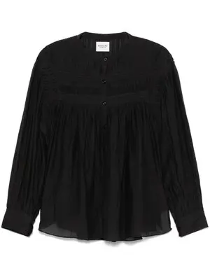 MARANT ETOILE Cotton Blend Blouse - Black