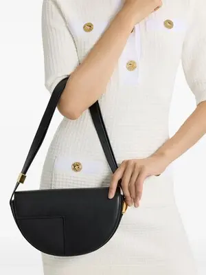 PATOU Le Leather Shoulder Bag - Black
