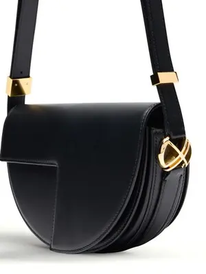 PATOU Le Leather Shoulder Bag - Black