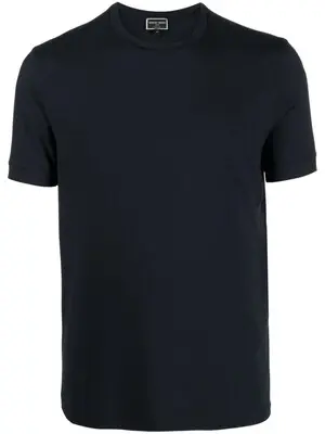 GIORGIO ARMANI Icon Crew-neck T-shirt In Stretch Viscose Jersey
