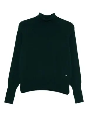 Victoria Beckham Wool Turtleneck Sweater - Green