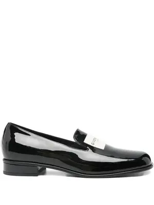 Givenchy Lacquered Leather Loafers - Black