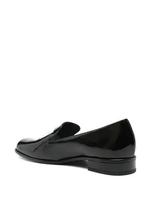 Givenchy Lacquered Leather Loafers - Black