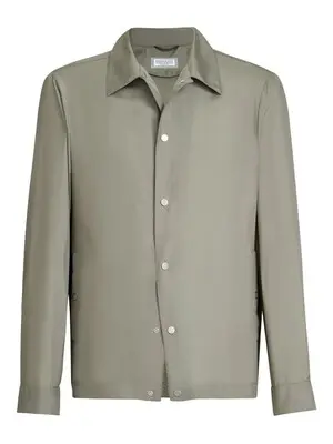 Brunello Cucinelli Unlined Silk Membrane Jacket
