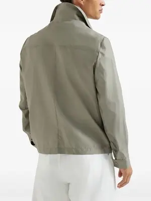 Brunello Cucinelli Unlined Silk Membrane Jacket - Green