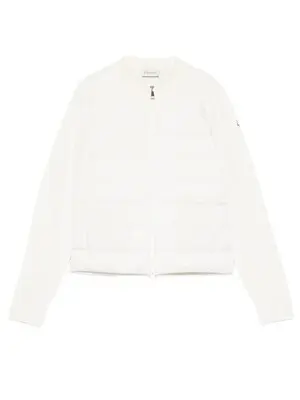 Moncler Wool Padding Cardigan With Zip Closure