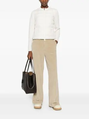 Moncler Wool Padding Cardigan With Zip Closure