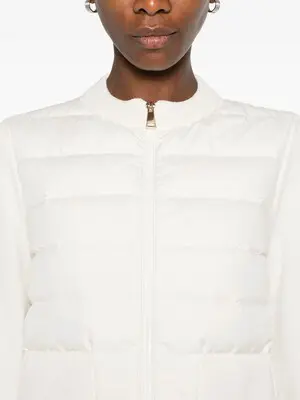 Moncler Wool Padding Cardigan With Zip Closure