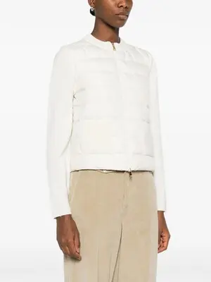Moncler Wool Padding Cardigan With Zip Closure