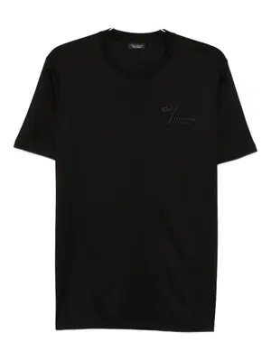 Paul & Shark Cotton T-shirt With Print On The Back