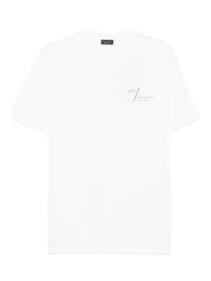 Paul & Shark Cotton T-shirt With Print On The Back - White
