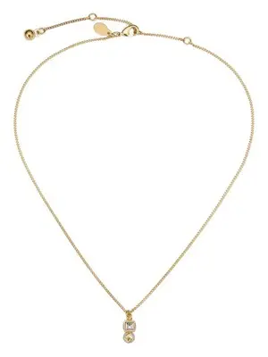 JIMMY CHOO Jc Pearl Cube Pendant Necklace - Metallic