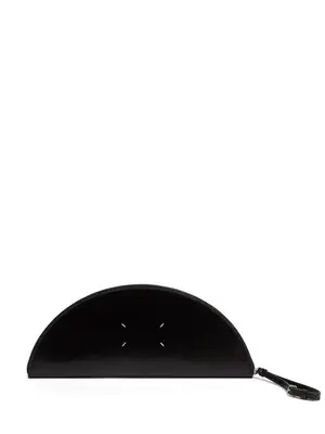 MAISON MARGIELA Large Leather Half Moon Clutch - Black
