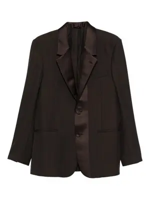 Fendi Tailored Single-breasted Crêpe Wool Blazer