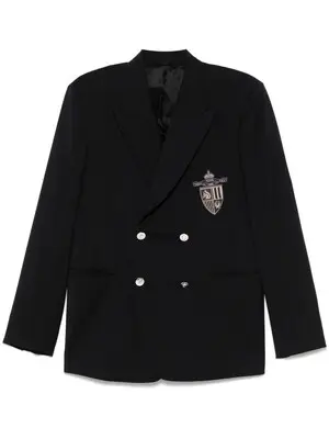 Fendi Straight-cut Double-breasted Wool Jacket