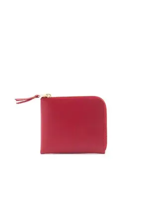 Comme Des Garçons Classic Wallet With Zip On Two Sides - Red