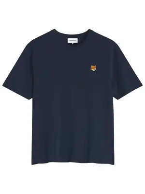 Maison Kitsuné Fox Head Cotton T-shirt - Blue