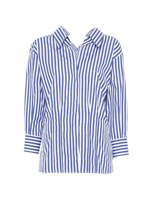 Givenchy Striped Poplin Shirt - Blue