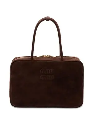Miu Miu Suede Top Handle Bag
