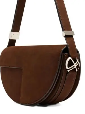 PATOU Le Nabuk Leather Bag - Brown