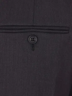 Prada Wool Pants With Pleat And Pin