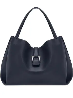 FERRAGAMO Large Deconstructed Leather Tote Bag