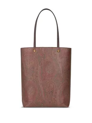 Etro Paisley Jacquard Tote Bag With Clutch - Brown
