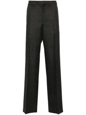 Prada Prince Of Wales Check Trousers - Grey