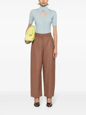 Fendi Leather Trousers