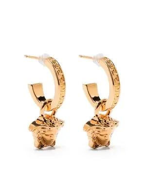 Versace Medusa Hoop Earrings - Metallic