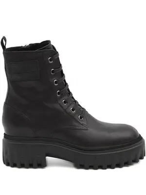 Hogan H700 Leather Boots - Black