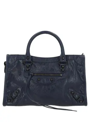 BALENCIAGA Le City Medium Arena Leather Bag