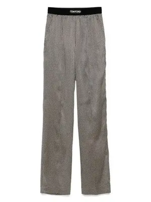 TOM FORD Wide Leg Polka Dot Pajama Pants - Multi