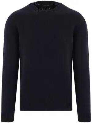 ROBERTO COLLINA Crew-neck Silk Jumper - Blue