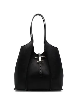 TOD`S Small T Timeless Shopping Bag - Black
