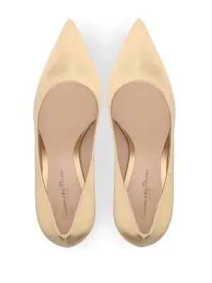 GIANVITO ROSSI 85 Nappa Pumps - Metallic