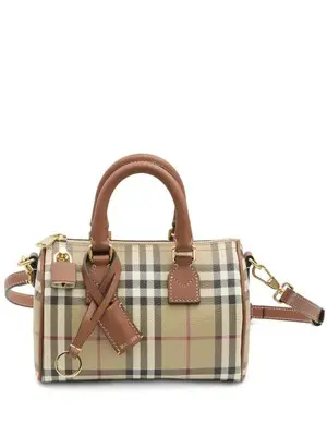 Burberry BURBERRY Check Bowling Bag Brown