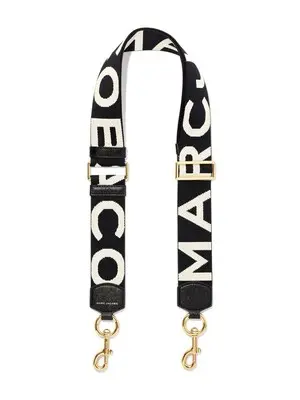 Marc Jacobs The Logo Webbing Strap - Black