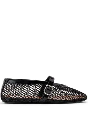 Alaïa Fishnet Ballerinas - Black